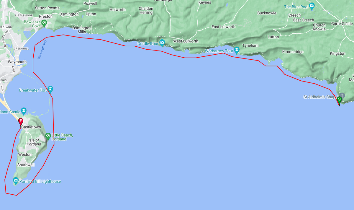 Jurassic Coast 50km Rowing Challenge – Row The Distance